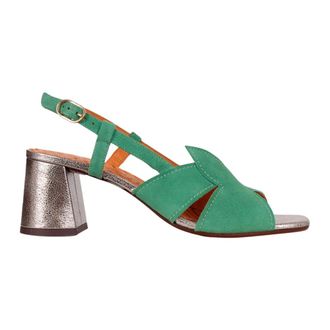 Chie Mihara Femme, Chaussures, Vert, Taille: 39 EU Sandale &agrave; talon Rutter avec boucle