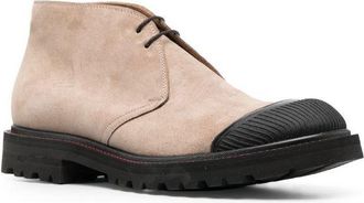 Kiton Womens Lace-Up Suede Desert Boots Aw22 M