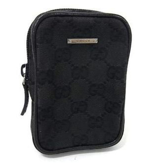 Gucci unisex, Pre-owned, Noir, Taille: ONE Size Portefeuille en toile Pre-owned