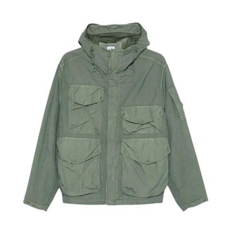 C.P. Company C.p. Company, Homme, Sport, Vert, Taille: XL Flatt Nylon Goggle Jacket