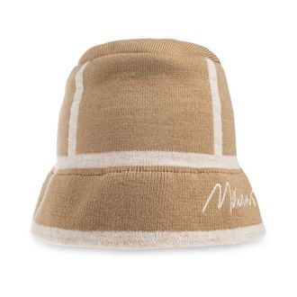 Moschino unisex, Accessoires, Beige, Taille: ONE Size Chapeau avec logo