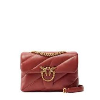 Pinko Pinko, Femme, Sacs, Rouge, Taille: ONE Size Love Puff Classic Shoulder Bag