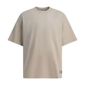 Barbour T-shirt en coton m&eacute;lang&eacute; - Homme - Tops - Blanc - Taille: XL