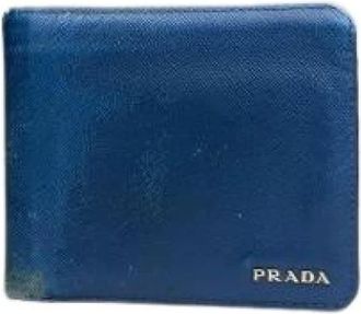 Prada Portefeuille/porte-cartes vintage Pre-owned - Homme - Pre-owned - Bleu - Taille: ONE Size