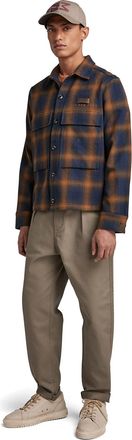G-Star RAW Herren Unisex Pocketony Service Overshirt, Mehrfarben (Sartho Blue Blur Check D21067-C904-C755), S