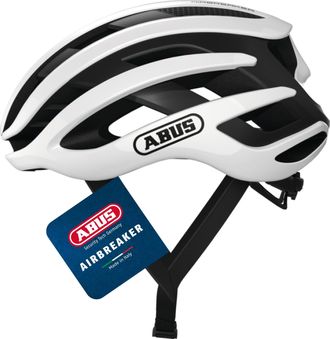 ABUS Rennradhelm AirBreaker - High-End Fahrradhelm f&uuml;r den professionellen Radsport - f&uuml;r Jugendliche und Erwachsene - Helm f&uuml;r Damen und Herren - Wei&szlig;, Gr
