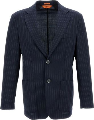 Barena Homme, Vestes, Bleu, Taille: S Giacca monopetto