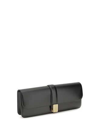 Khaite Womens Blake Clutch Black Calf Leather Bos Taurus Clutches