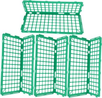 PartyKindom 4stücke Gemüseregal-regalschienen Aus Kunststoff Zur Präsentation Von Obst Und Gemüse Supermarktregalzaun Für Stabile Und Flexible Lagerung in Einzelh