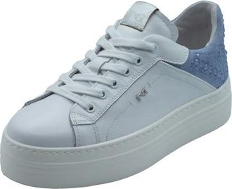 Nero Giardini E615300D Chili Blanc Baskets pour Femme en Cuir avec Compens&eacute;e, Blanc, 36 EU