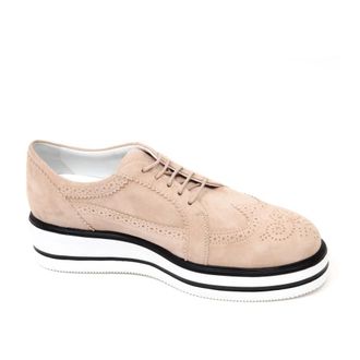 Hogan Schwarzer Derby Wedge Schuh - - Shoes - Damen - Beige - 37 1/2 EU