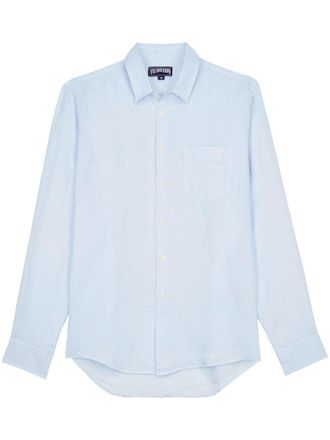 Vilebrequin Caroon Leinenhemd - Blau