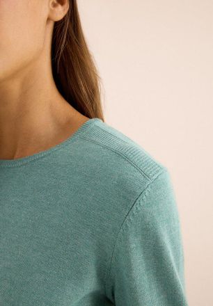 Cecil Strickpullover mit feinem Detail an der Schulter und Viskose-Anteil