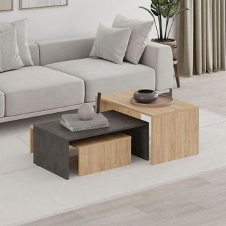 Calicosy Calicosy - Set de 3 tables basses Trio - L80 cm