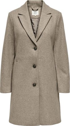Jacqueline de Yong JdY Damen Jdyecho Coat Otw Noos Langmantel, Nature/Detail:MELANGE, XS EU
