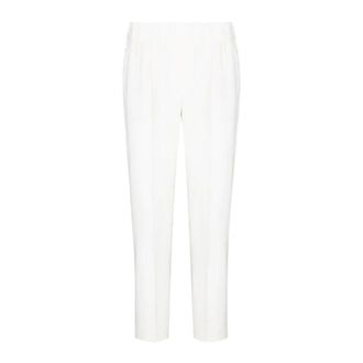 Brunello Cucinelli Femme, Pantalons, Blanc, Taille: 44 FR Pantalon Blanc Pantalone