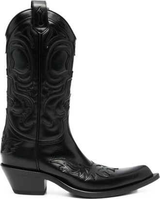 Acne Studios Bottes cowboy en cuir Acne Studios