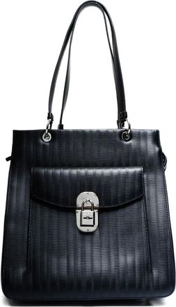 Ferragamo sac porté épaule à rabat (années 2000-2015) - Noir