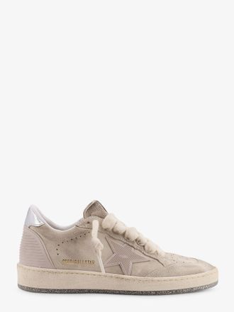 Golden Goose Ballstar suede sneakers with logo patch on the side - GOLDEN GOOSE DELUXE BRAND - gender_Woman