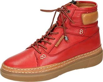 Manitu Bottes pour Femme Tendance, Rouge, 41 EU