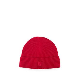 Aigle Bonnet &agrave; revers uni en laine m&eacute;lang&eacute;e