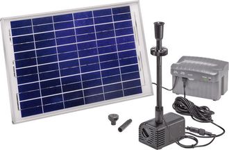 Esotec Esotec 101780 Siena Plus Solar-Pumpenset mit Beleuchtung, mit Akkuspeicher