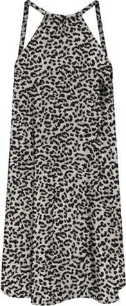 Only Onlnova Life Vis Lea Dress AOP, Mocha Meringue, XL Femmes