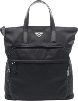 Prada unisex, Pre-owned, Noir, Taille: ONE Size Sac &agrave; dos Vintage Pre-owned