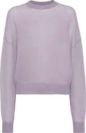 Brunello Cucinelli pull &agrave; ornements m&eacute;talliques - Violet