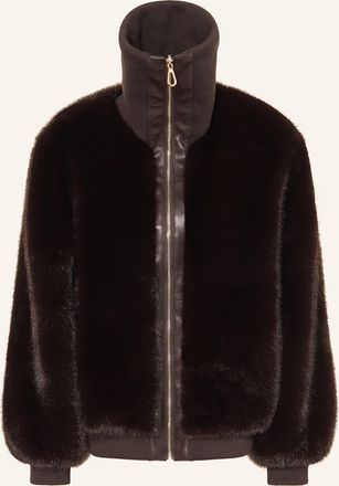 Sandro Sandro Kunstpelz-Jacke braun