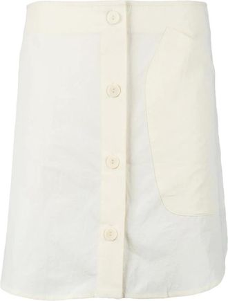 Malloni Femme, Jupes, Beige, Taille: 38 FR Jupe Courte