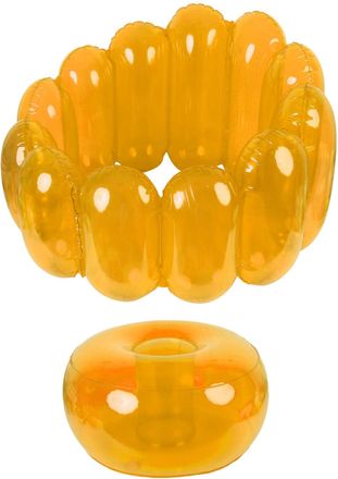 Generic Aufblasbarer Stuhl - aufblasbarer Stuhl, tragbares aufblasbares Sofa aus Gelatine | Aufblasbarer Sessel, maximale Belastung 250 kg, aufblasbare M&ouml;bel 