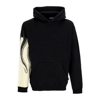 Octopus Schwarzer Side Hoodie Langarm - - Sweatshirts & Hoodies - Herren - Schwarzk - M
