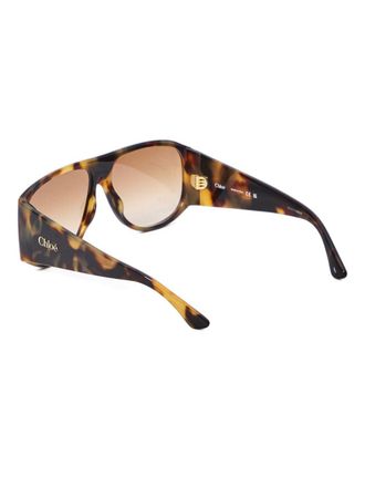Chlo&eacute; Tortoiseshell Gradient Sunglasses - Tortoiseshell