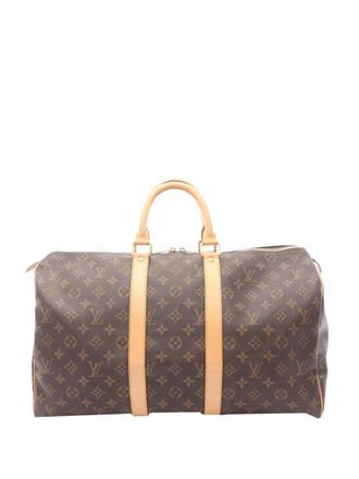 Louis Vuitton sac &agrave; bandouli&egrave;re Keepall 45 (2002) - Marron