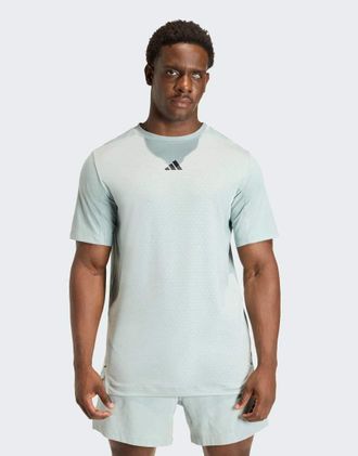 adidas adidas Performance - D4T Primelift - T-shirt &agrave; logo 3 bandes - Sauge &eacute;clatant-Vert