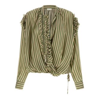 Dries Van Noten Damen, Blusen & Hemden, Gr&uuml;n, 2XSGr&ouml;&szlig;e