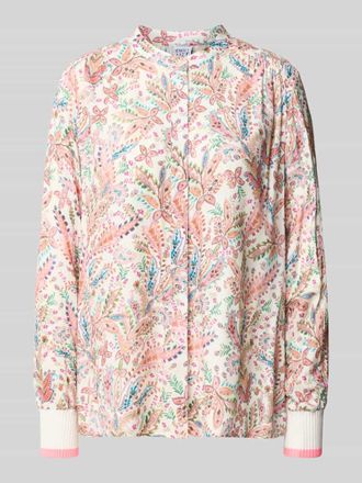 Emily van den Bergh Regular Fit Bluse aus Viskose im Allover-Look