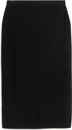 Arket Midirock Aus Strick -Schwarz