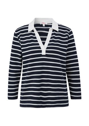 s.Oliver Damen T-Shirt Langarm Blue 36