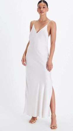 Neu Nomads Damen vegan Kleid Bias Slip Gown SchneeweiÃY