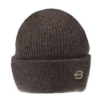 Baldinini Bonnet en laine - Femme - Accessoires - Brun - Taille: ONE Size