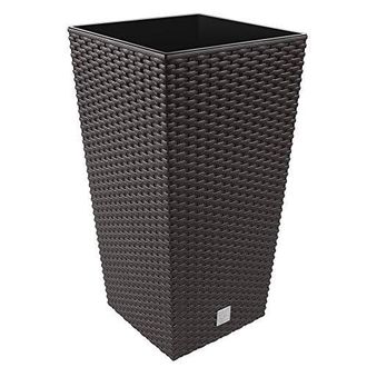 Prosperplast Prosper Plast drts300-440U 28,7 x 28,7 x 55 cm Rato Square Blumentopf - Dunkelbraun (12-teilig)