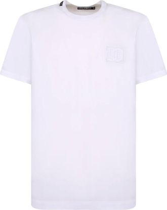 Dolce & Gabbana Homme, Tops, Blanc, Taille: XL Coton doux. Coupe classique. Logo