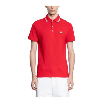 Valentino Garavani Homme, Tops, Rouge, Taille: M Polo Vlogo Signature