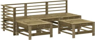 vidaXL Salon de jardin 5 pcs bois de pin impr&eacute;gn&eacute; Vidaxl