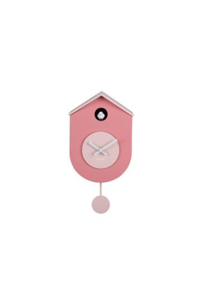 Karlsson Wanduhr Grato, Pink, Kunststoff, 9x33x17.5 cm, Dekoration, Uhren, Wanduhren
