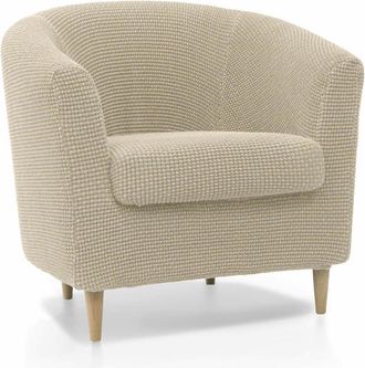 SofaSkins Sofabezug, super elastisch, Sofabezug, atmungsaktiv und langlebig, einfach anzubringen, Ma&szlig;e 60-90 cm, Beige