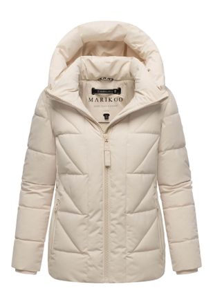 Marikoo Damen Winterjacke Kuschelnasee mit Kapuze und Fleecefutter