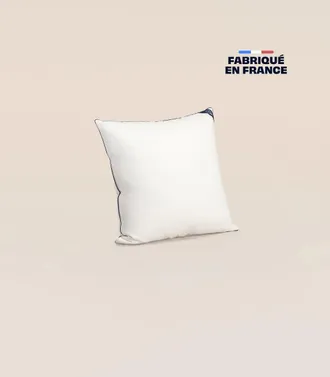 Tediber 2 oreillers universels 60x60 cm - Respirant et moelleux - Fait en France - Microfibres recyclées - Tediber